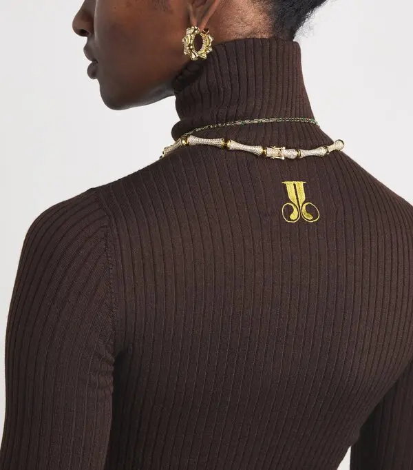 La DoubleJ Cashmere-silk Feather-trim Sweater