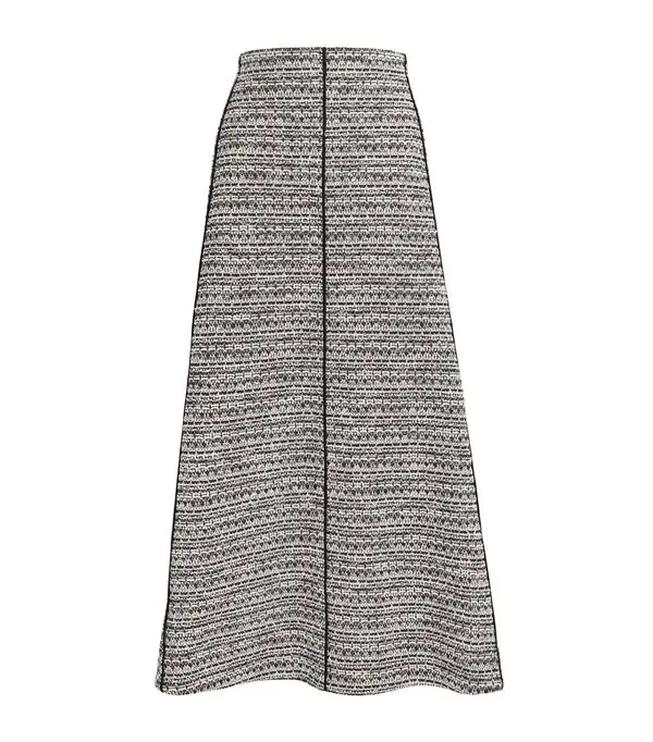 ME+EM Tweed A-line Midi Skirt