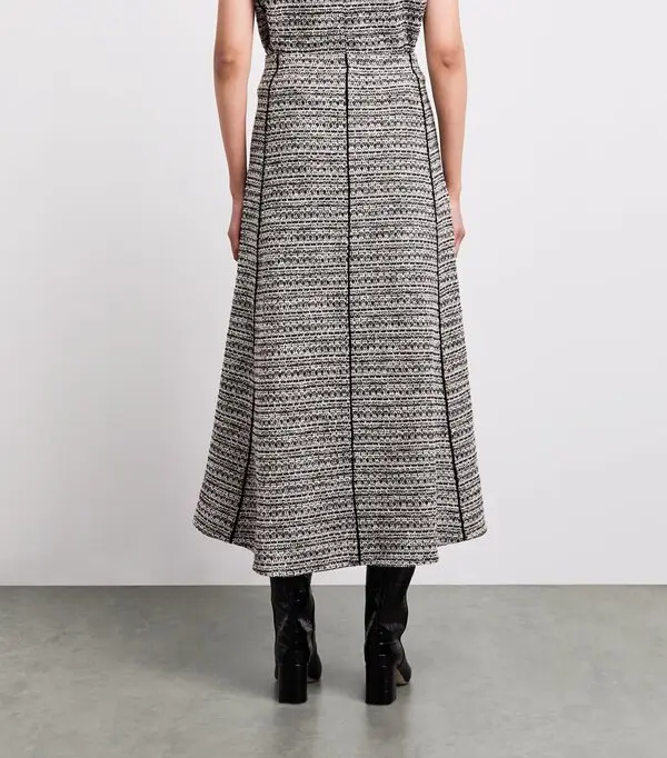 ME+EM Tweed A-line Midi Skirt