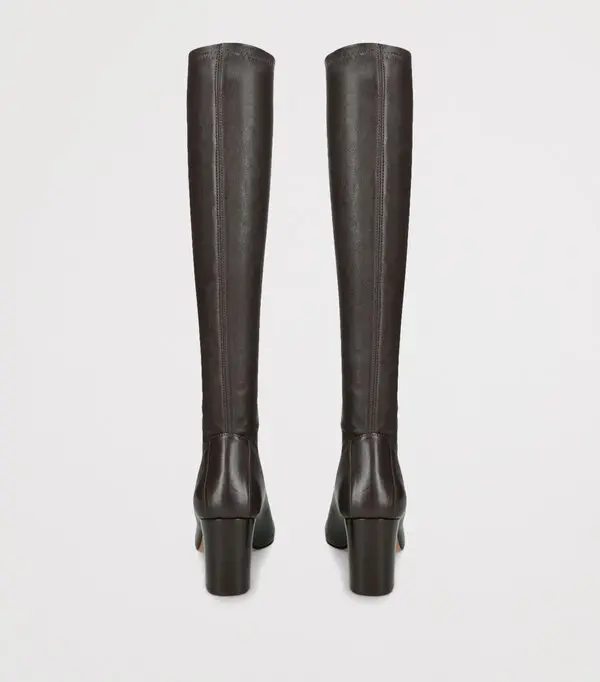 SHIRAKABEGURA Leather Memo Knee-high Boots 95