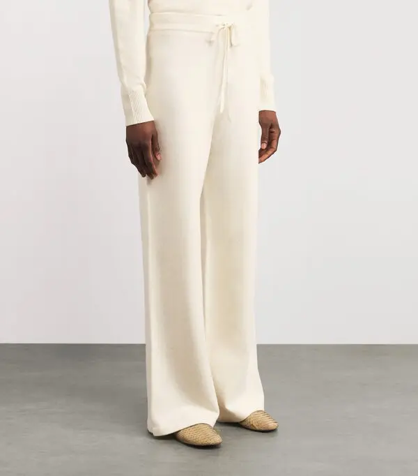 YVES SALOMON Merino-blend Wide-leg Trousers