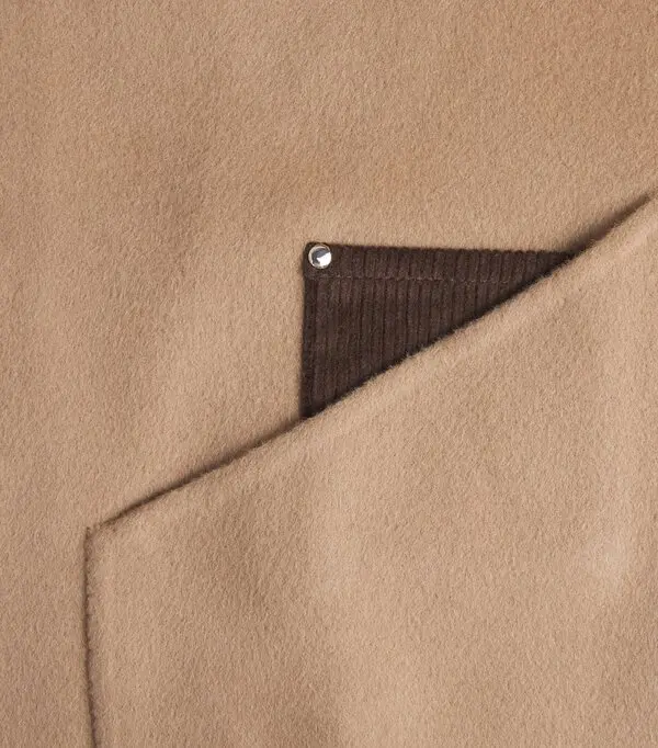 Claudie Pierlot Wool-blend Corduroy-trim Coat