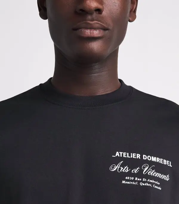 DOMREBEL Cotton Arts Vetements T-shirt - Black