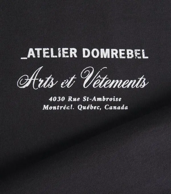 DOMREBEL Cotton Arts Vetements T-shirt - Black