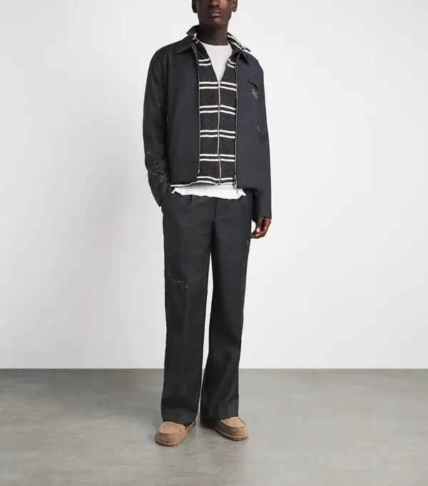 DOMREBEL Virgin Wool Backstage Bomber Jacket