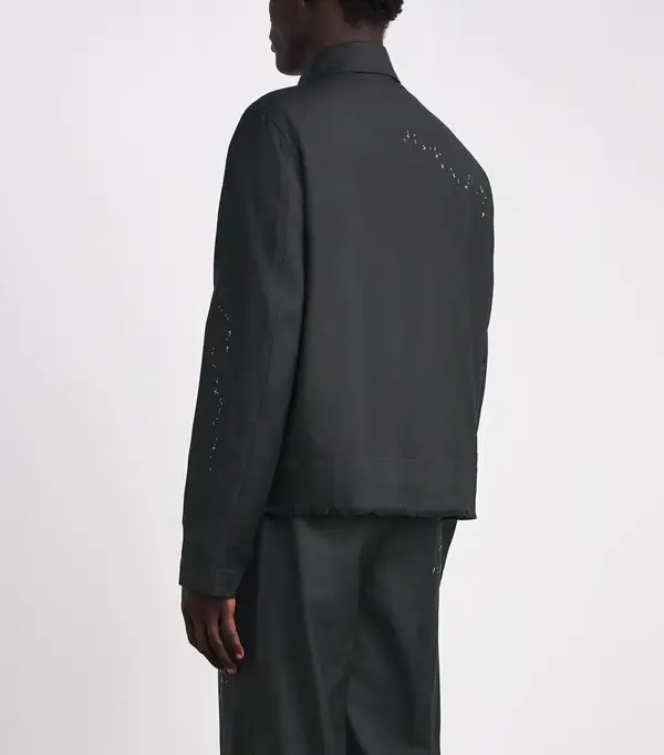 DOMREBEL Virgin Wool Backstage Bomber Jacket