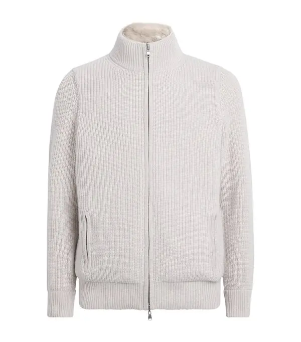 N.peal Cashmere Quarter-zip Sweater