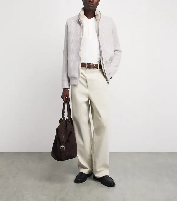 N.peal Cashmere Quarter-zip Sweater