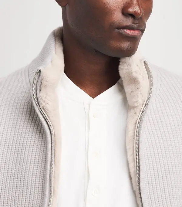 N.peal Cashmere Quarter-zip Sweater
