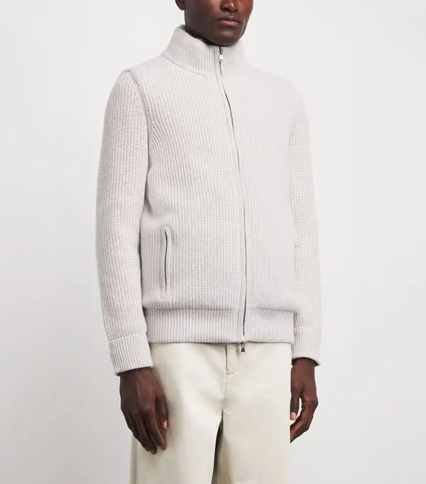 N.peal Cashmere Quarter-zip Sweater