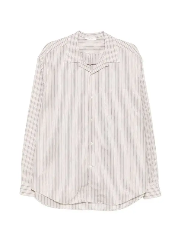 THE ROW Vanja Striped Cotton Shirt