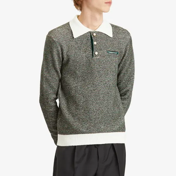 Casablanca Boucle Stripe Polo