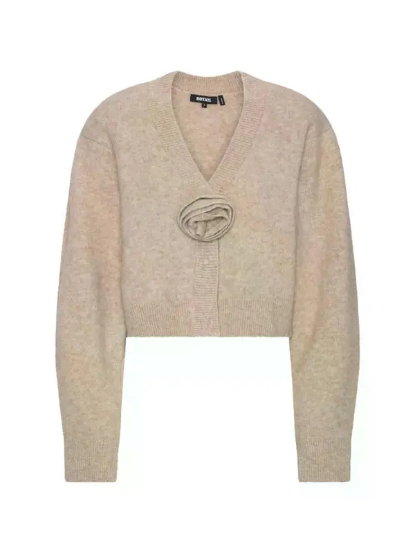 ROTATE BY BIRGER CHRISTENSEN Knit Flower Cardigan