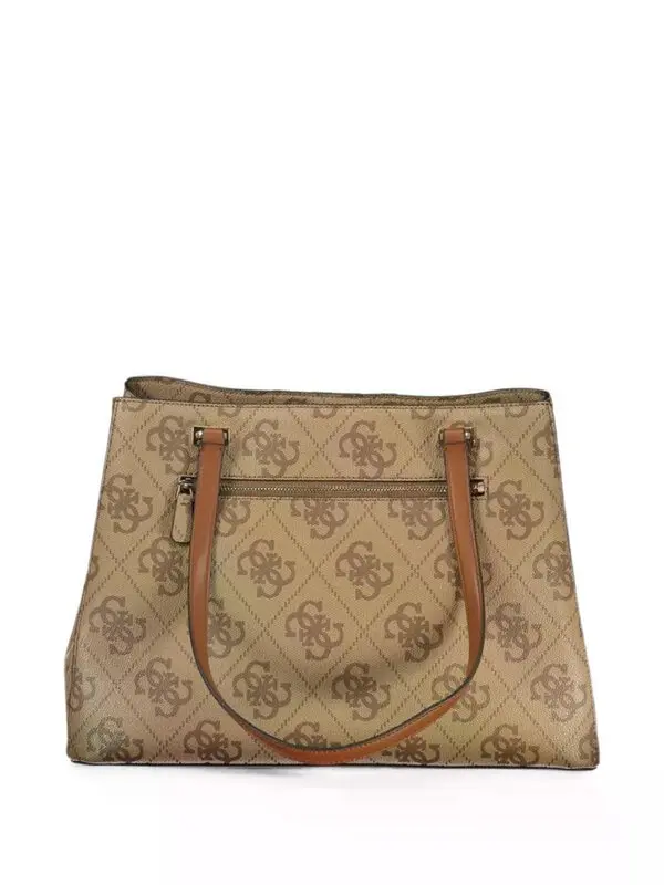 Guess Erenia Monogram-print Logo-plaque Tote Bag