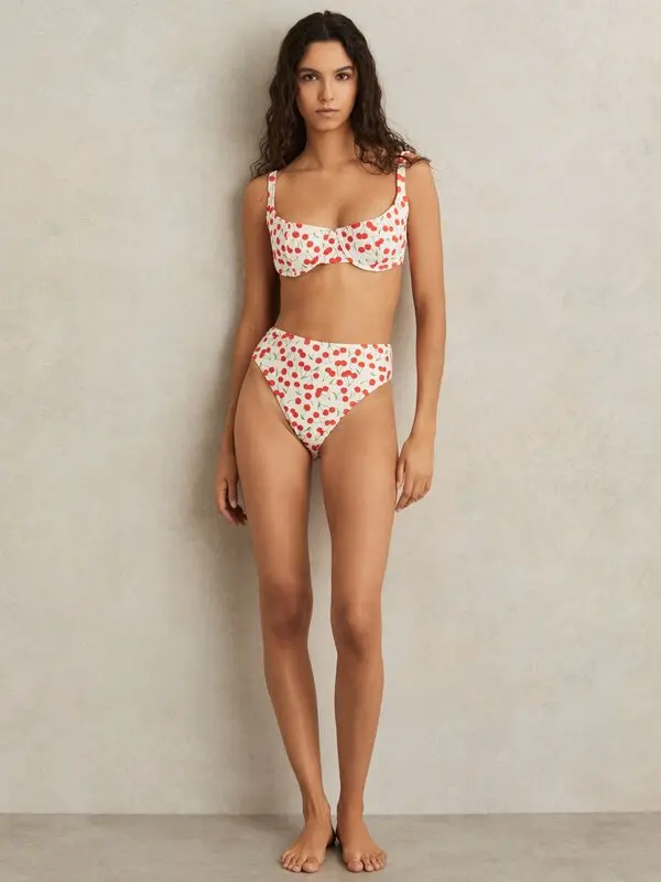 Good American Balconette Bikini Top - Cherry