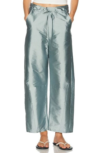 Chan Luu Techno Taffeta Barrel Trouser