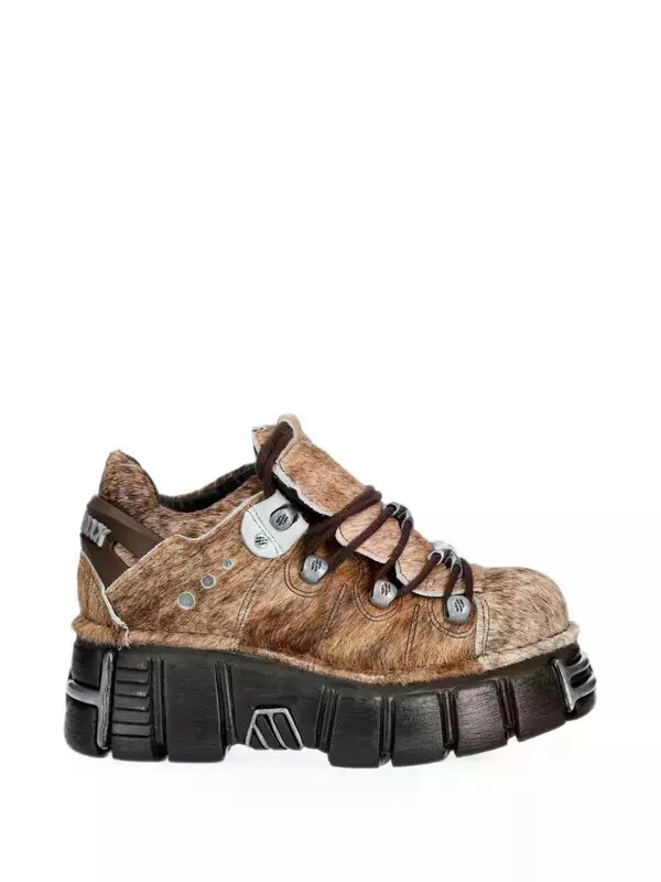 NEW ROCK Chunky-sole Boots - Brown