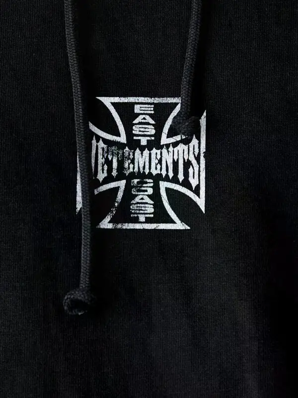 Vetements Logo-print Drawstring Hoodie