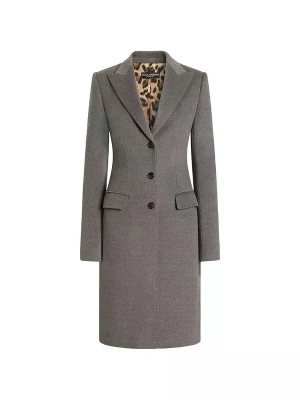 Dolce & Gabbana Single-breasted Wool Coat