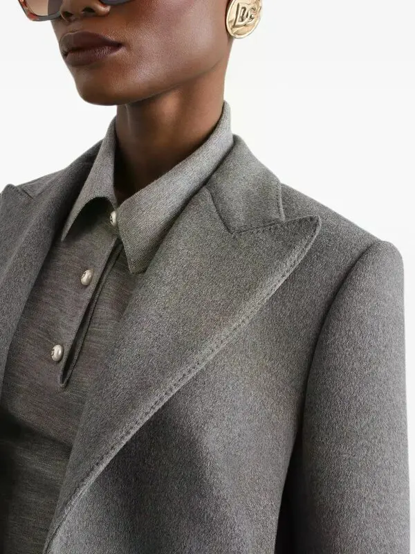 Dolce & Gabbana Single-breasted Wool Coat