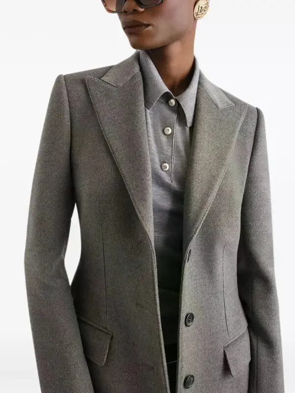 Dolce & Gabbana Single-breasted Wool Coat