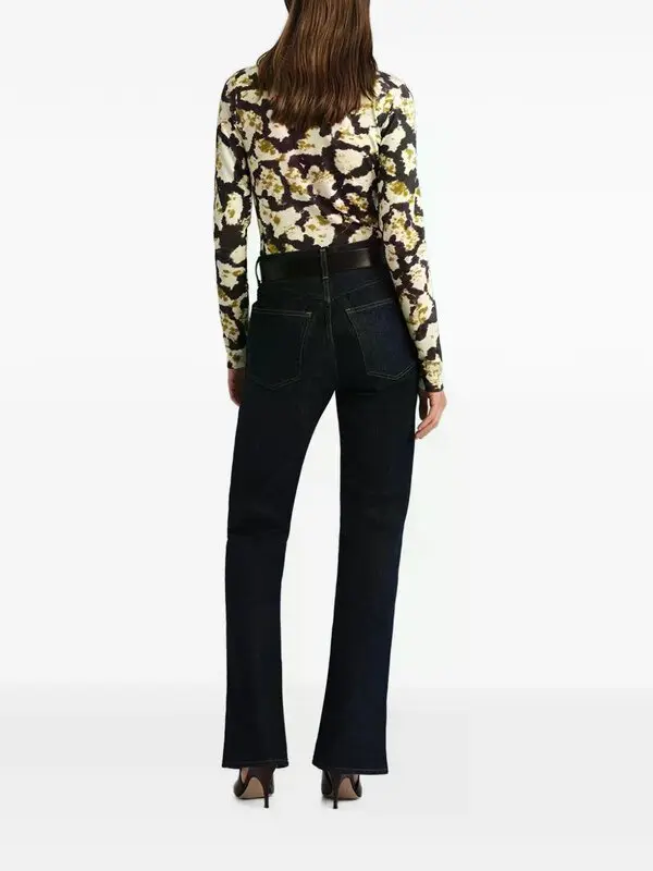 Cara Cara Spotted-print Turtleneck Top - Neutrals