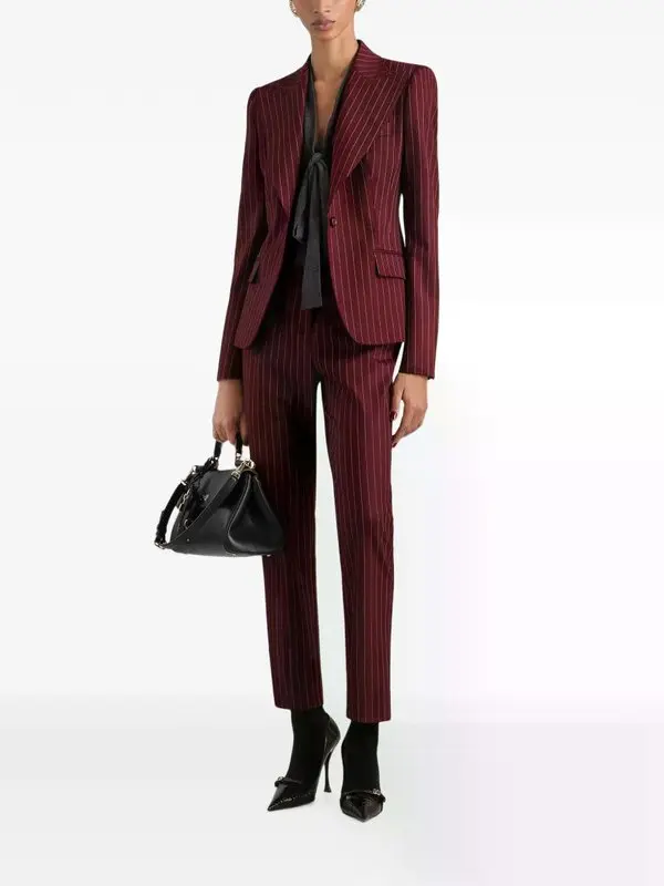 Dolce & Gabbana Turlington Single-breasted Pinstripe Wool Jacket