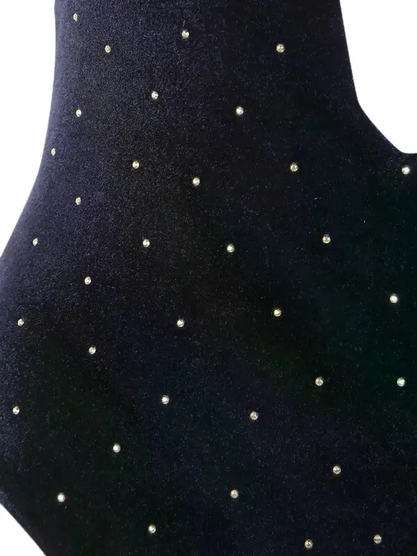 Balmain Crystal-embellished Halterneck Swimsuit