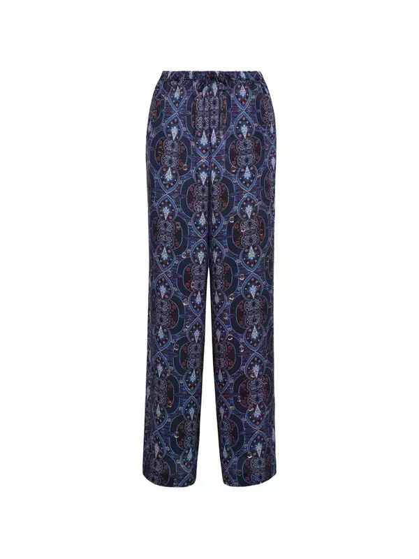 Cara Cara Girona Metallic-print Trousers