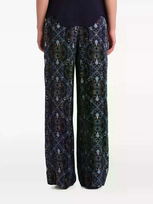 Cara Cara Girona Metallic-print Trousers