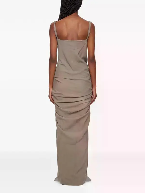 Rick Owens Draped Sleeveless Gown Dress