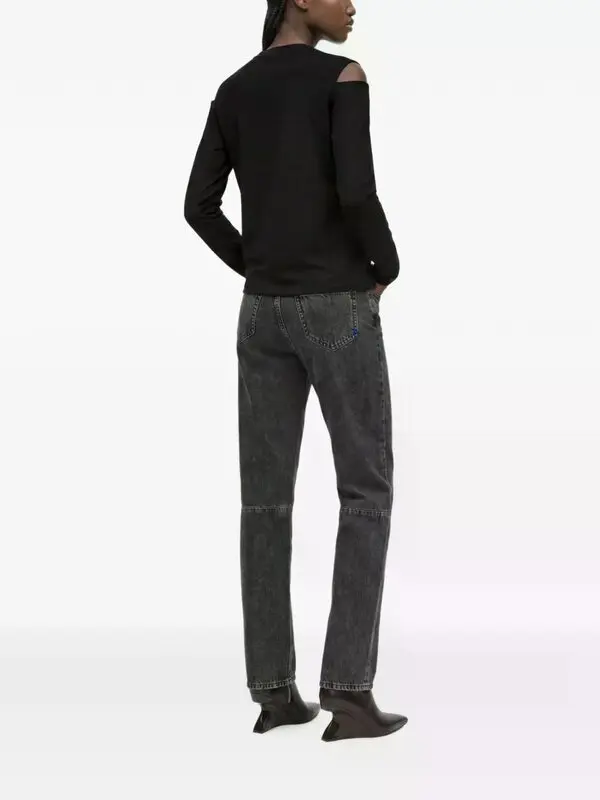 Karl Lagerfeld High-rise Straight Zip Jeans
