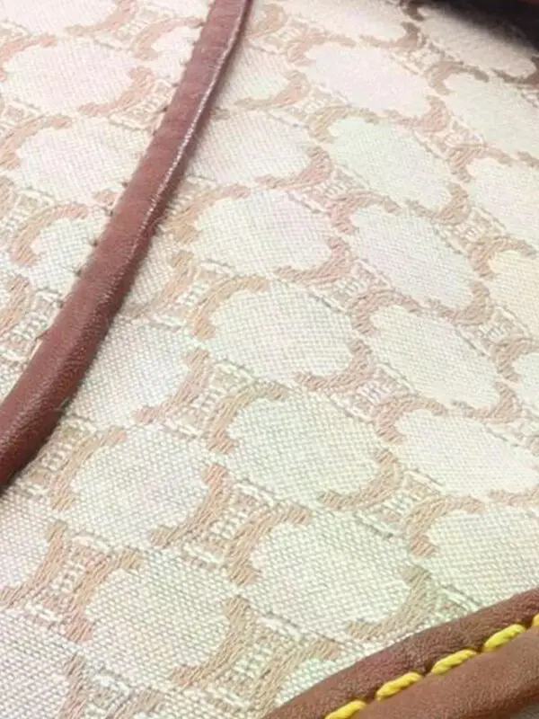 Celine 2000-2026 Macadam Canvas Shoulder Bag - Neutrals