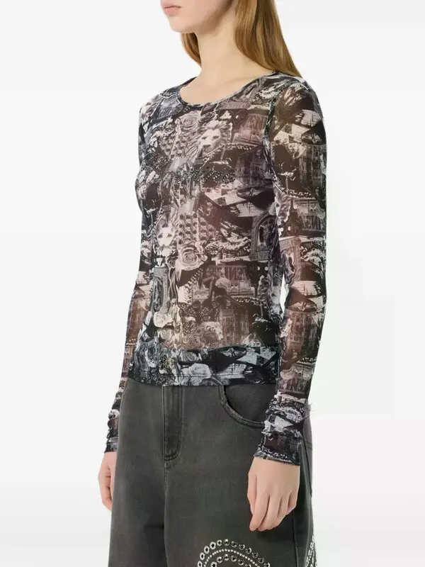 Blumarine Printed Jersey T-shirt