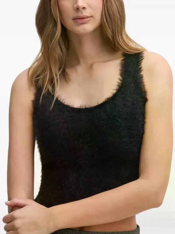 Sisley Fuzzy Scoop Neck Top