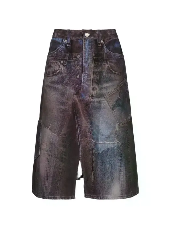 Andersson Bell Illusion Patchwork Midi Skirt
