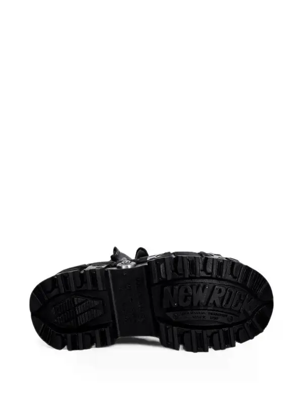 NEW ROCK Wall Buckle-strap Platform Boots