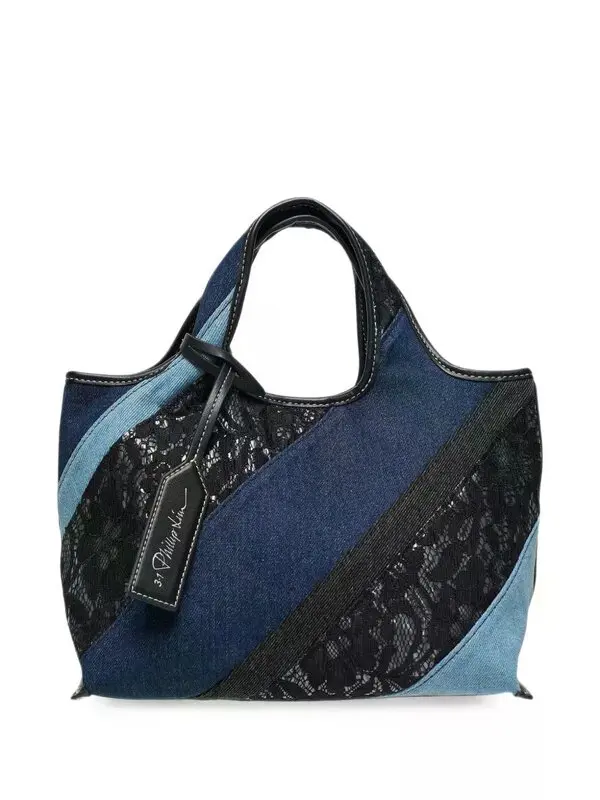 3.1 Phillip Lim Mini Lace-panelled Patchwork Tote Bag