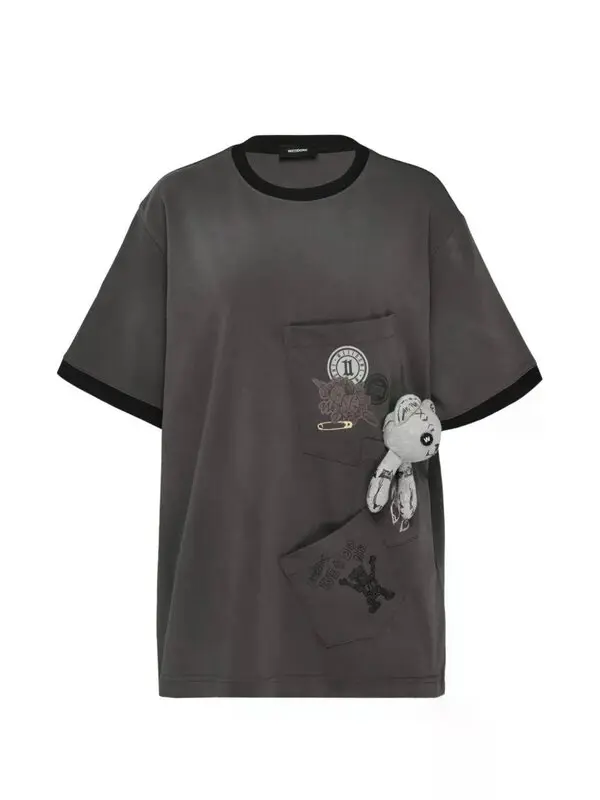 We11Done Doodle Teddy Charm T-shirt