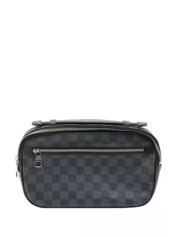 LOUIS VUITTON Damier Graphite Ambler Belt Bag - Grey