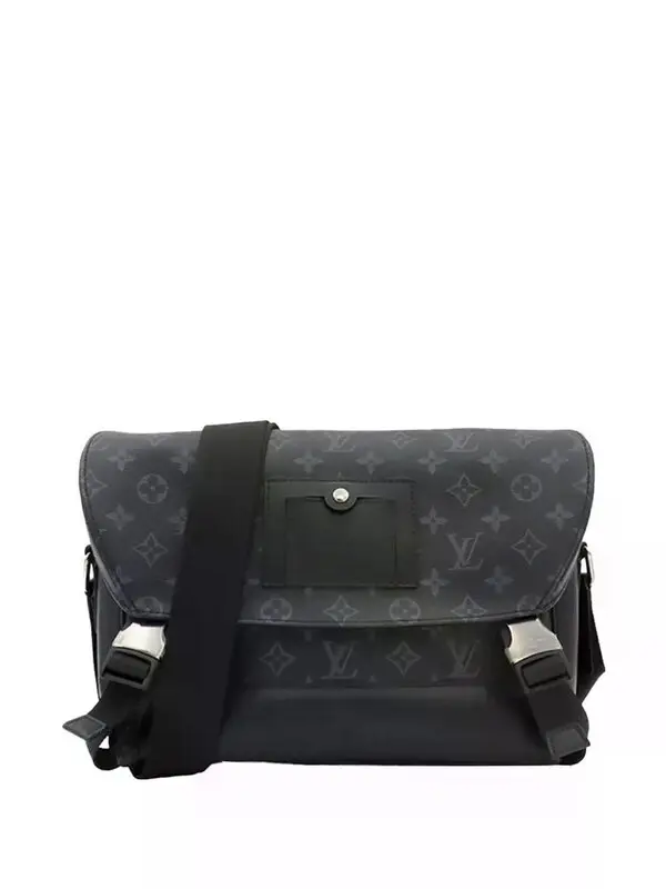 LOUIS VUITTON Monogram Eclipse Voyager Pm Cross Body Bag - Black
