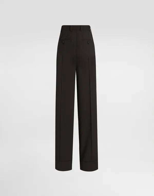 Dolce & Gabbana Flared Woolen Pants Pants And Shorts Wool