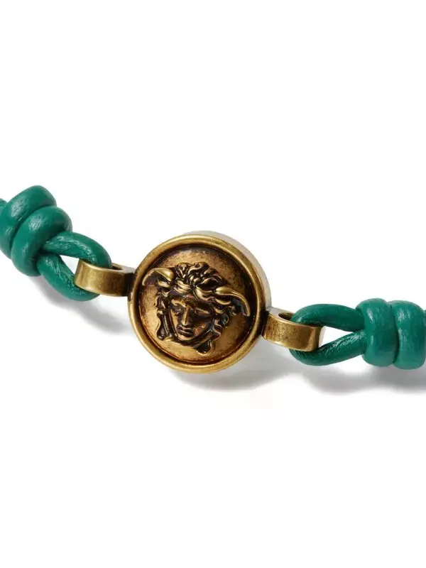 Versace Medusa Leather Bracelet