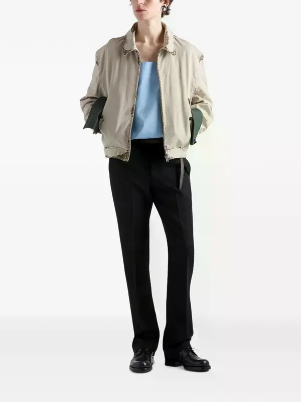 Prada Bonded Devoré Cotton Jacket