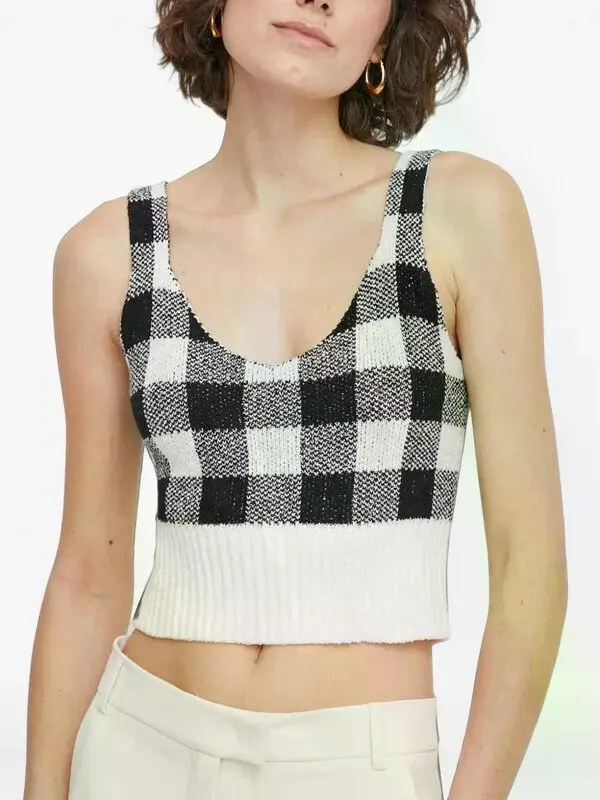 Sisley Check Crop Top