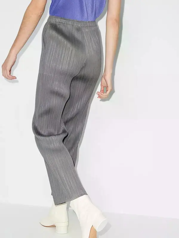 Issey Miyake Plissé Cropped Trousers