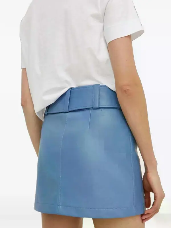 Sisley Belt Zip Mini Skirt