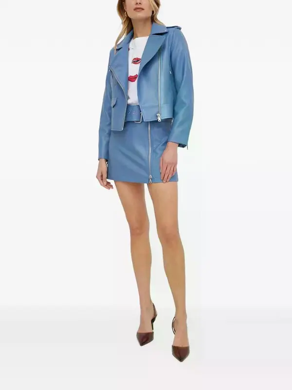 Sisley Leather Mini Skirt