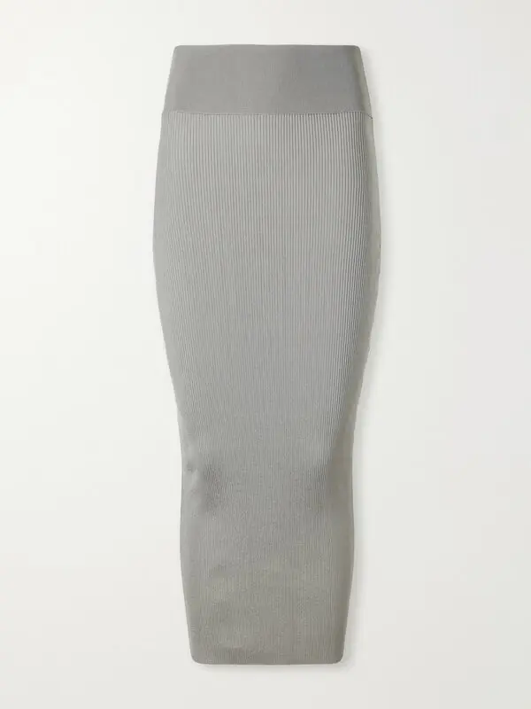 Stella McCartney Metallic Crepe Maxi Skirt