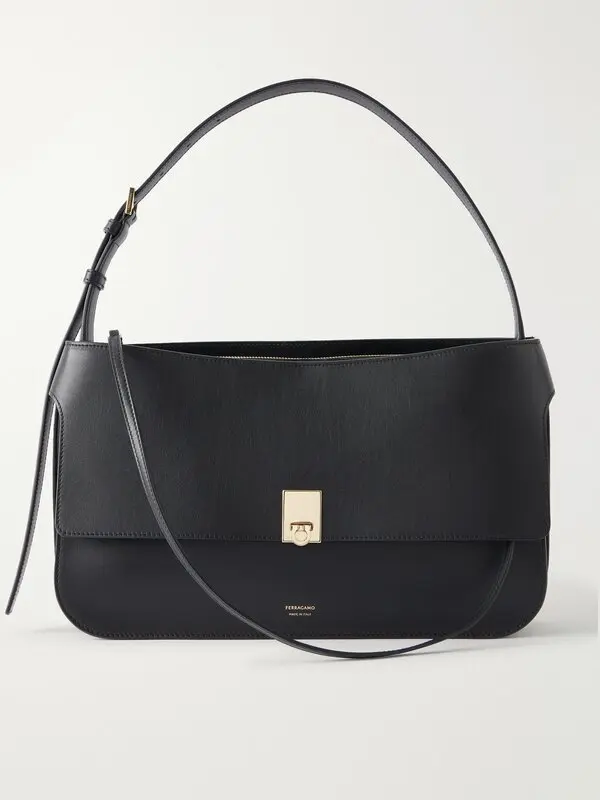 FERRAGAMO Cara Leather Shoulder Bag